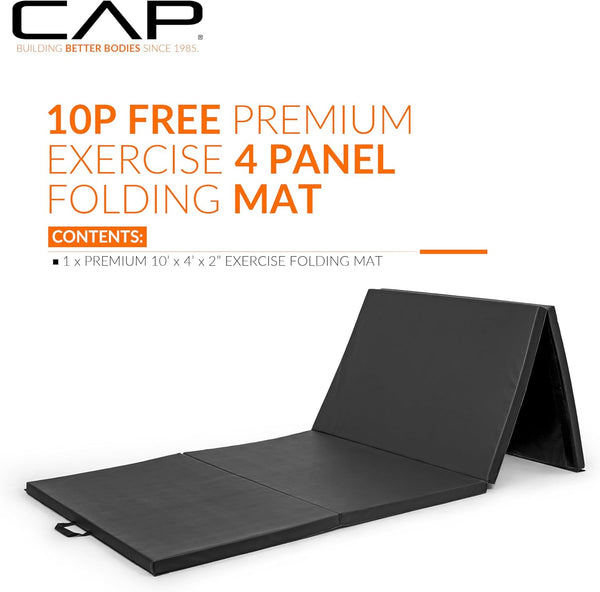 CAP Barbell Folding Exercise Mat with Carrying Handles | MAGMA Fitness